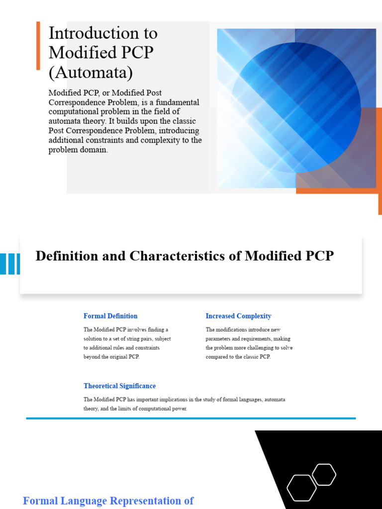 Introduction to Modified PCP (Automata) | Download Free PDF | Computational Complexity Theory ...
