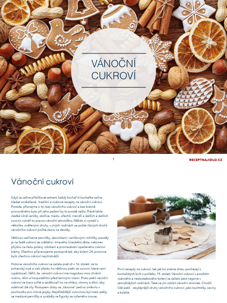 Kucharka Vanocni Cukrovi 2017 | PDF