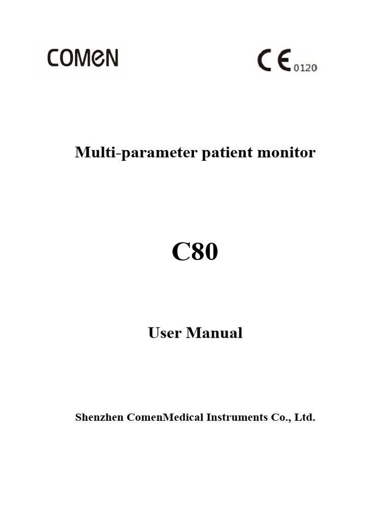 Comen C80 | PDF | Monitoring (Medicine) | Physiology
