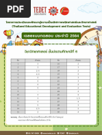 TEDET2567 Science G6 | PDF