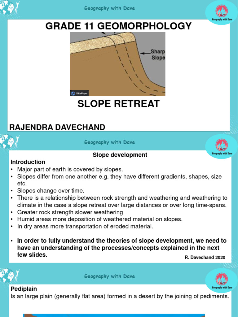 Slope Retreat | PDF | Erosion | Earth Sciences