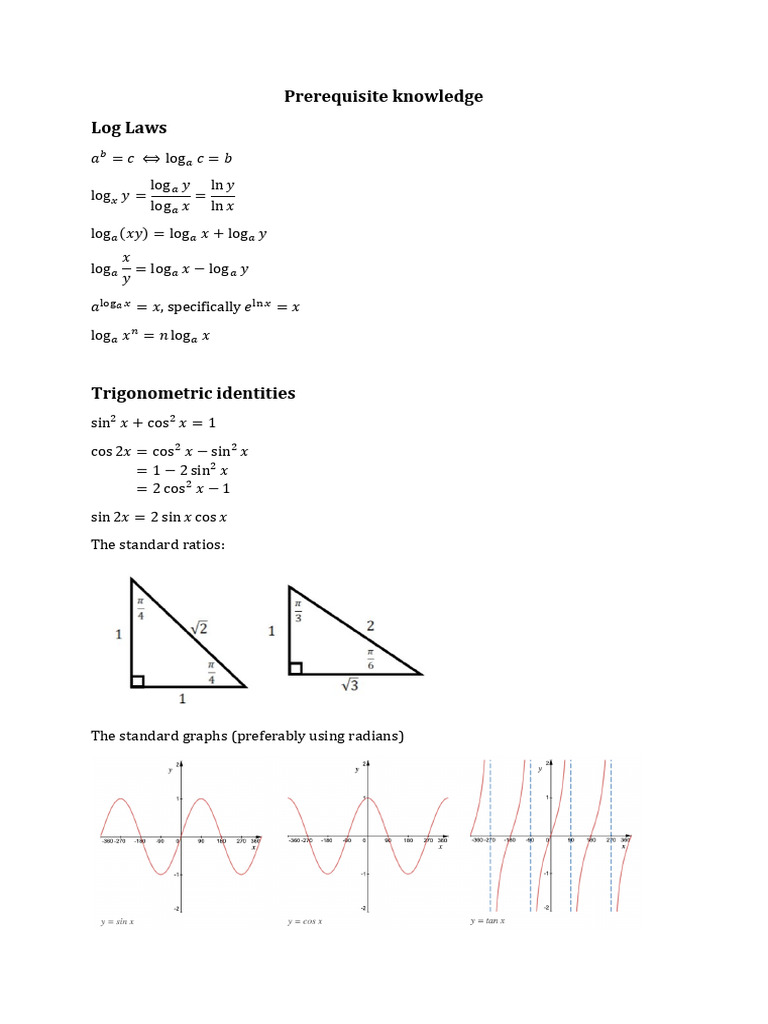 Prerequisite Knowledge | PDF | Science & Mathematics | Computers
