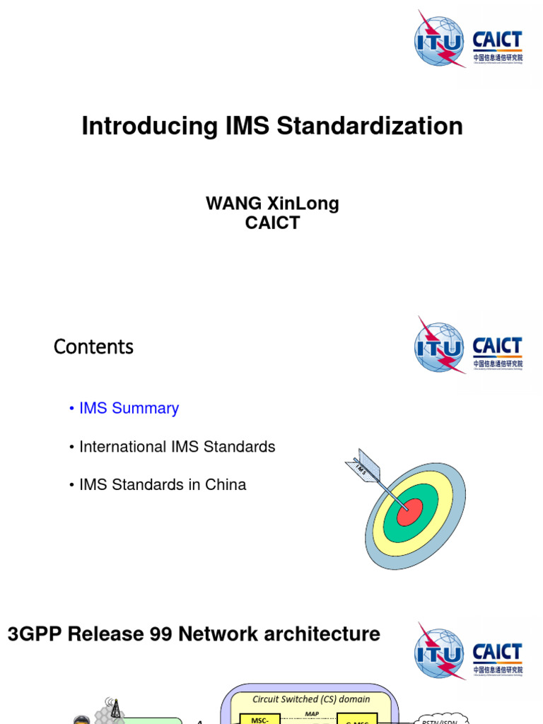 Session 3-3 Introducing IMS standardization - 王信龙 | PDF | Ip Multimedia Subsystem | Session ...