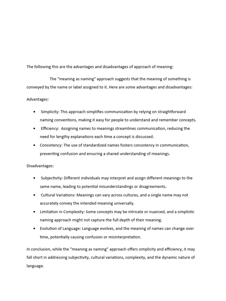 Approaches of Meaning | Download Free PDF | Semantics | Communication