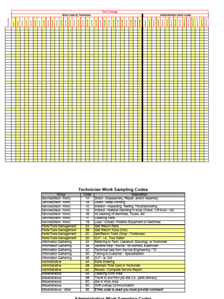 Work_Sampling_Tool | Download Free PDF | Crane (Machine) | Engineering