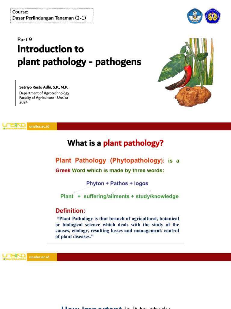 9-Introduction of Plant Pathogens & Disease Triangle | PDF | Pathogen ...
