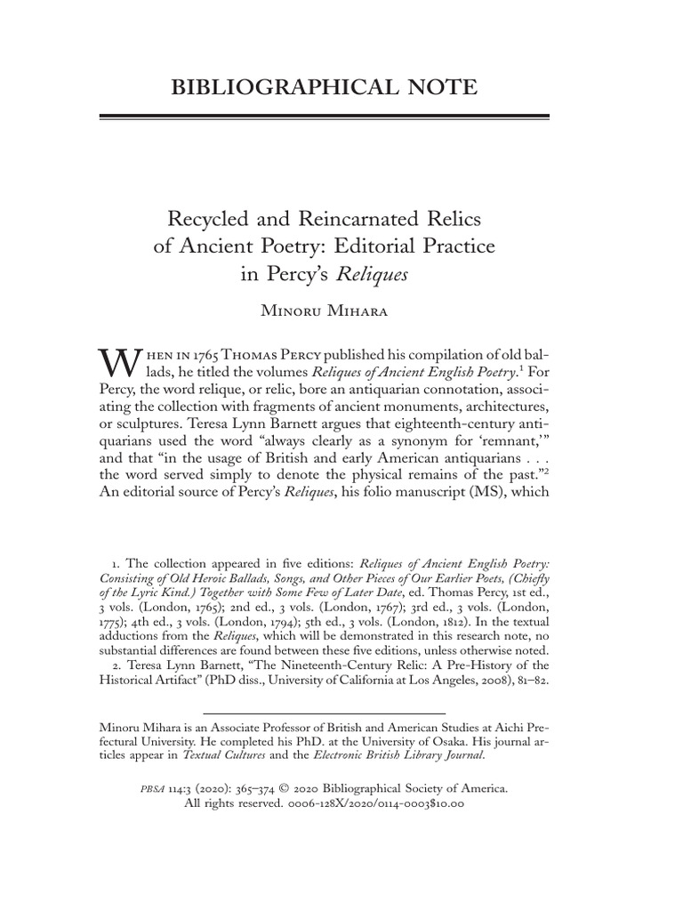 Mihara 2020 | PDF | Classics