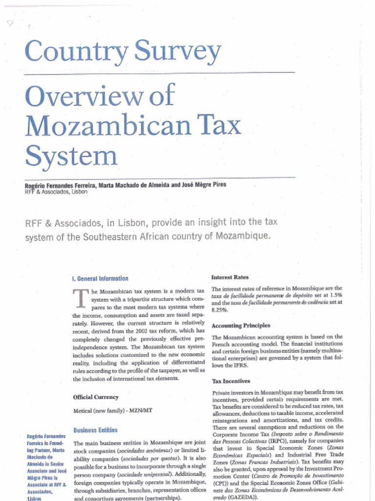 Mozambique_Tax_system | PDF