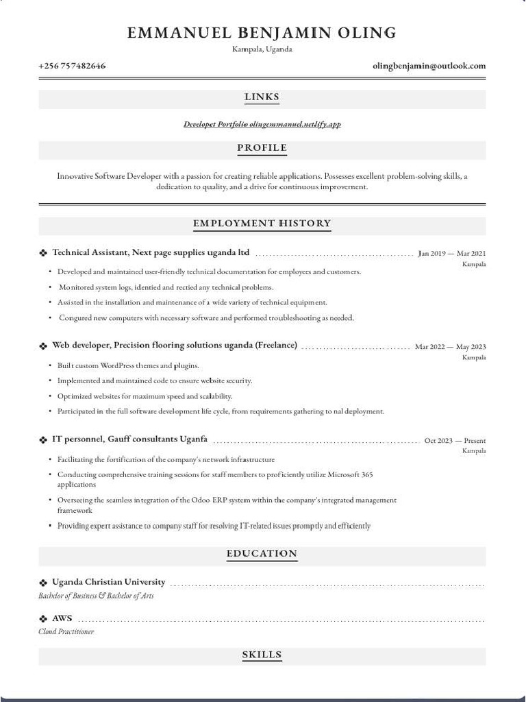 Cv its | PDF