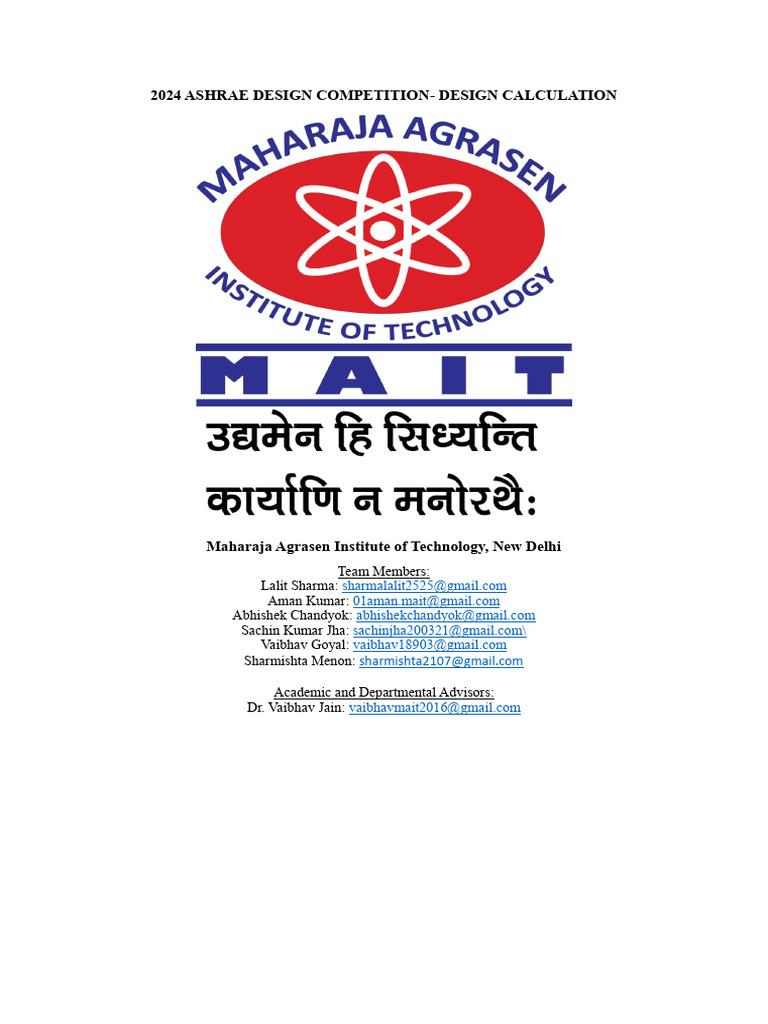 Ashrae Project | Download Free PDF | Duct (Flow) | Ventilation ...