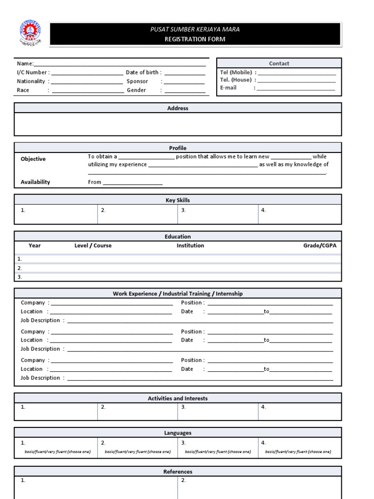 Borang SPK | PDF