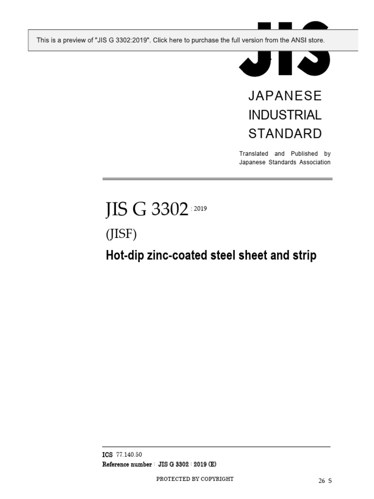 Jis g03302 Table of Content | PDF | Engineering Tolerance | Rolling ...