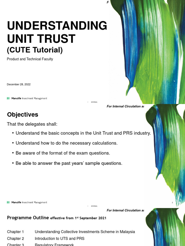 UUT Training Slides | PDF | Investment Fund | Investing