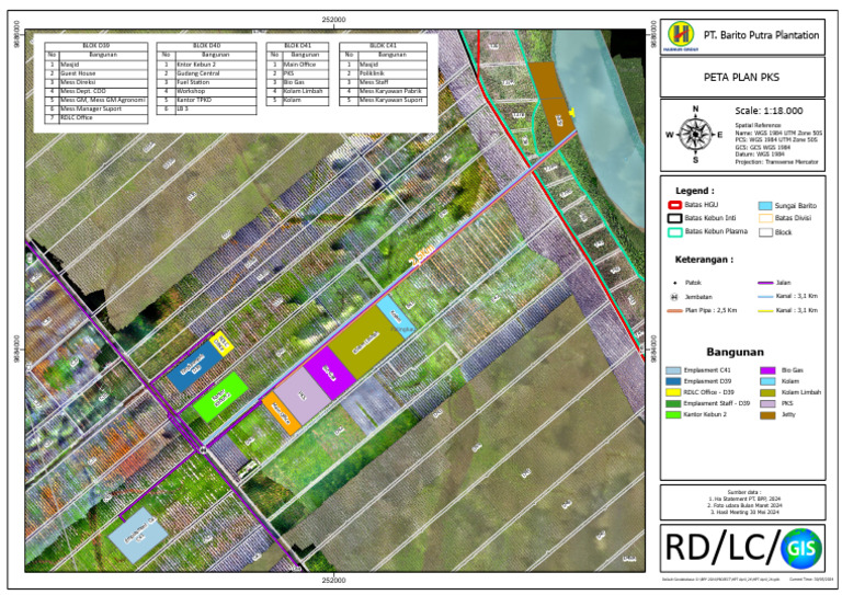 Peta Plan PKS - Rev.1 | PDF | Geography | Geographical Technology