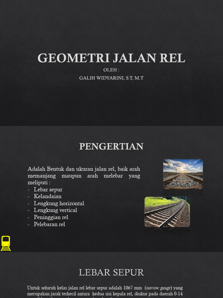 Pertemuan 5 - Geometri Jalan Rel | PDF Pertemuan 5 - Geometri Jalan Rel | PDF