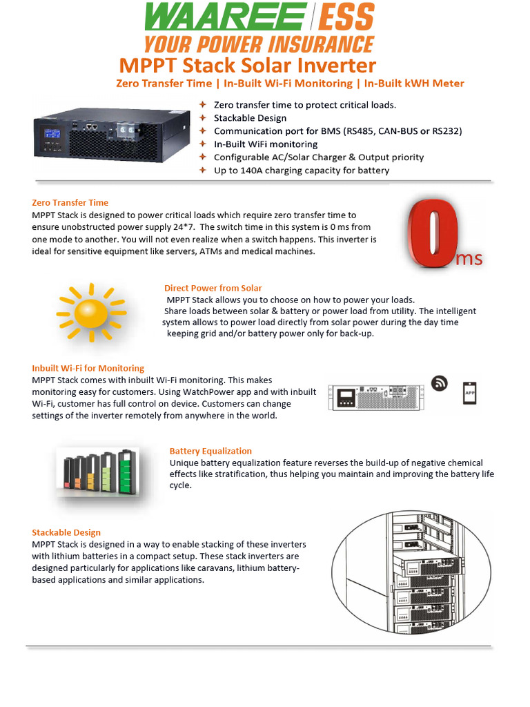 Battery Equalization for MPPT Stack Inverter | PDF | Power Inverter ...