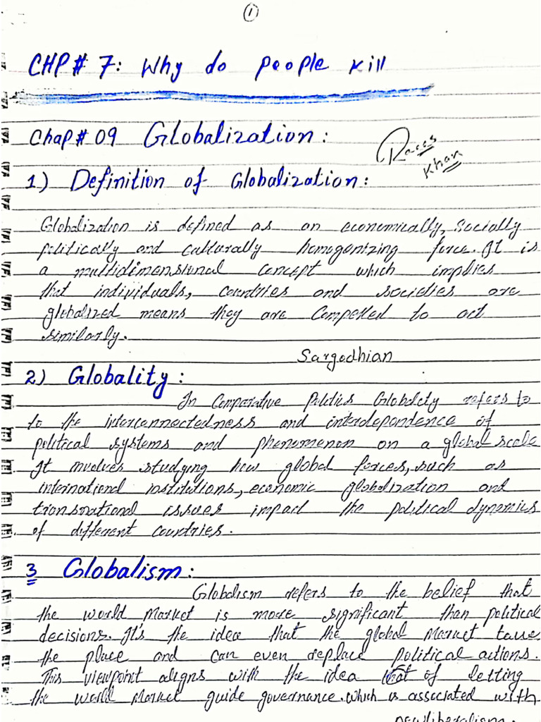 Globalisation and Its Impacts On Comparative Politics | PDF