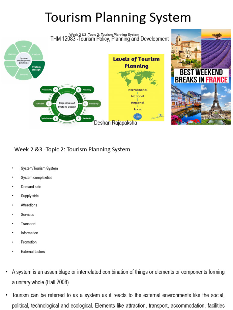 Integrated Tourism Planning System | PDF | Tourism | Entrepreneurship