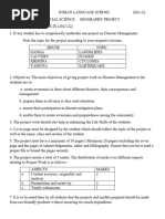 Disaster Management Project Class 9 (2025 26) | PDF | Natural Disasters ...