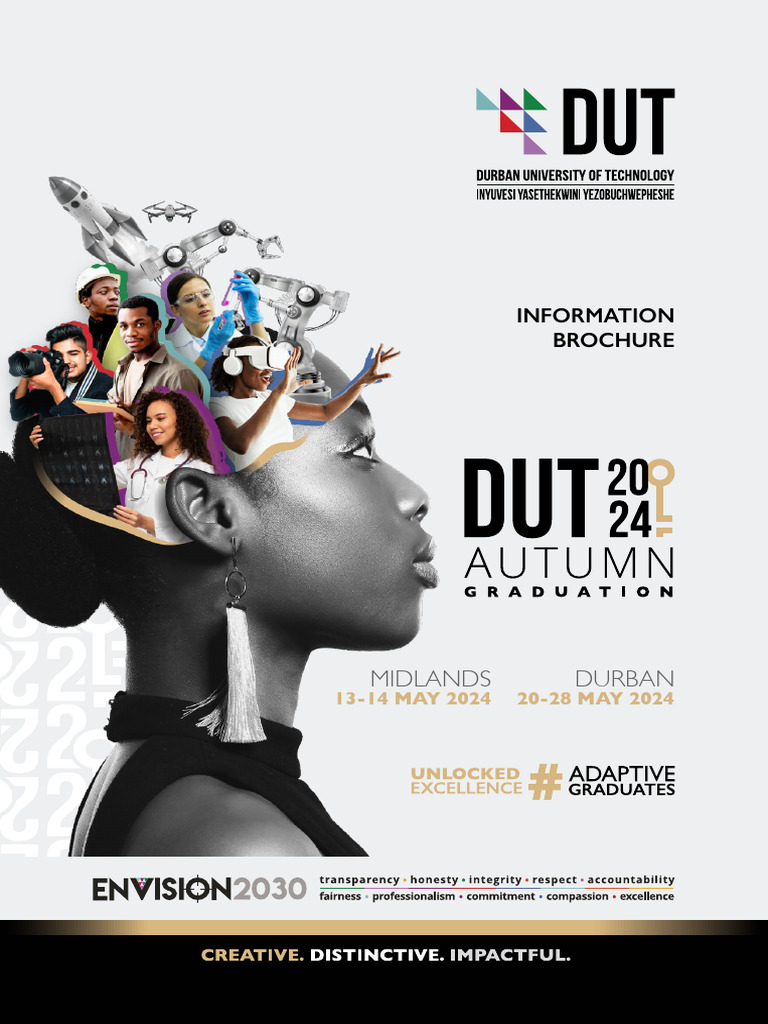 DUT 2024 Graduation Info Brochure | PDF | Academic Degree