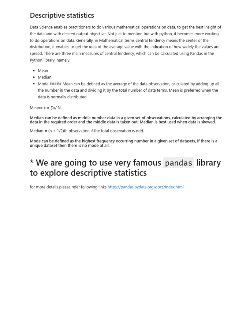 Unit 5 Descriptive Statistics | PDF | Quantile | Quartile