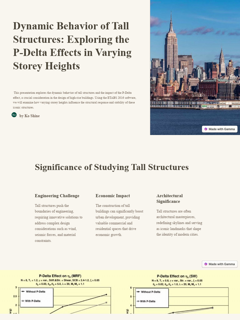 Dynamic Behavior of Tall Structures Exploring The P Delta Effects in ...