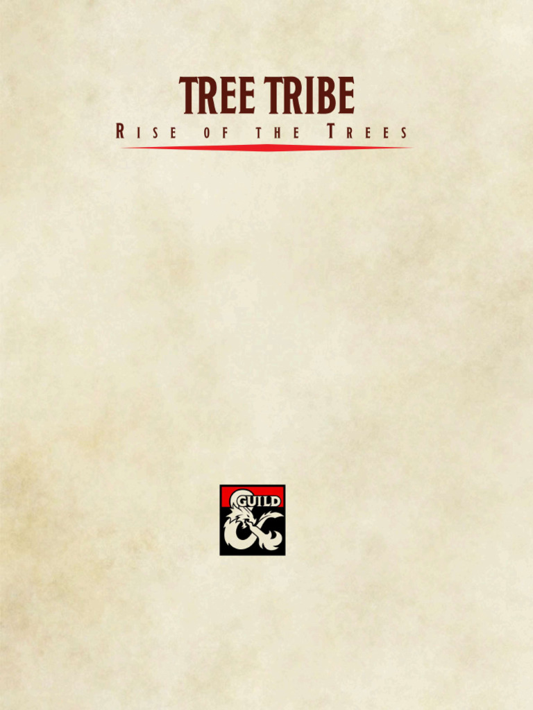 DND 5e Tree Tribe Beta | PDF