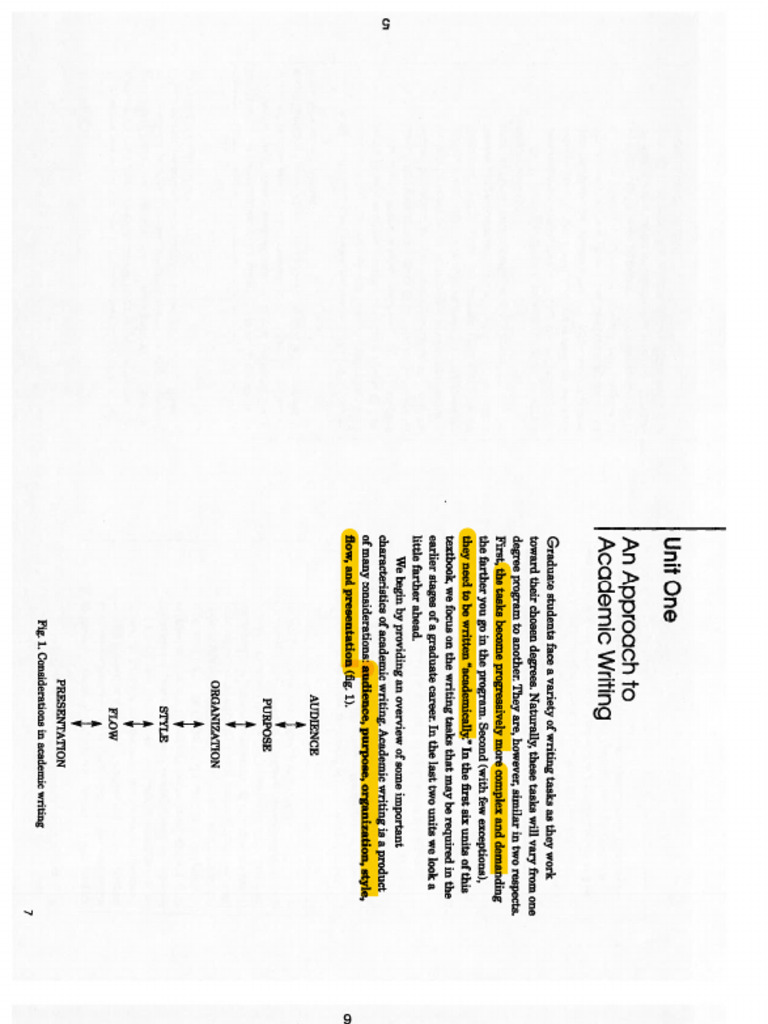 1 Swales and Feak Unit One An Approach To Academic Writing | PDF | Business