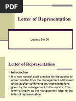 Appendix 2 - Letter of Representation | PDF | Audit | Financial Statement