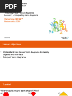 Venn Diagrams Video - Corbettmaths | PDF