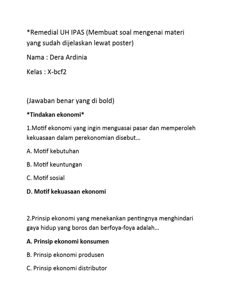 Remedial UH IPA-WPS Office | PDF | Pengelolaan Keuangan & Uang