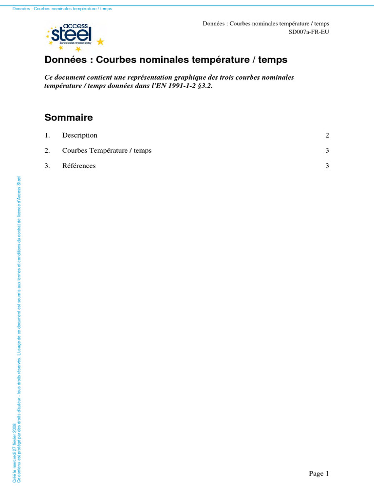 Courbes température/temps EN 1991-1-2 | PDF