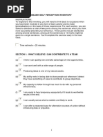Belbin Questionnaire | PDF