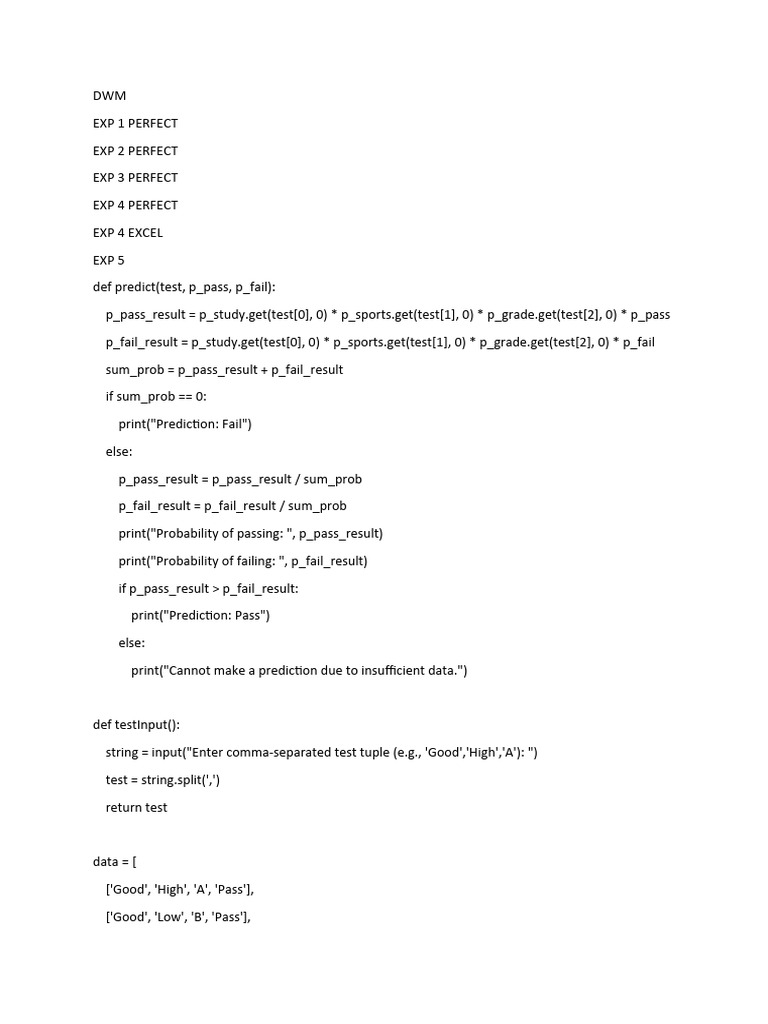 DWM Final Exps | PDF | Computer Science | Computing