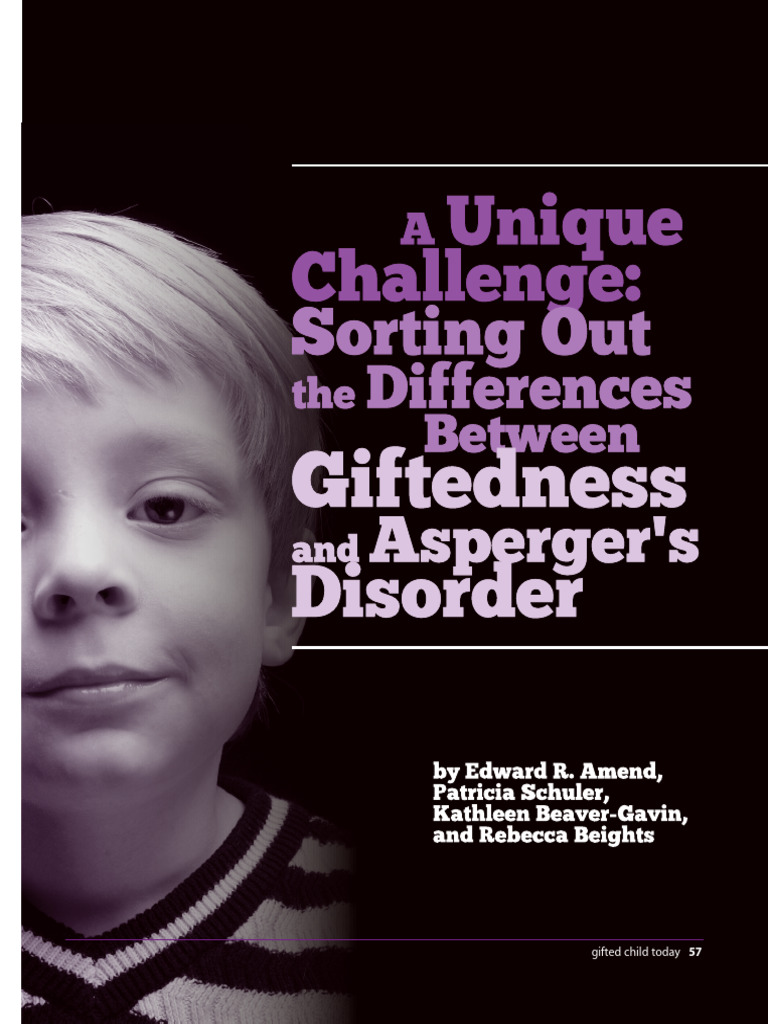 Comparaison Gifted Tsa | PDF | Intellectual Giftedness | Asperger Syndrome