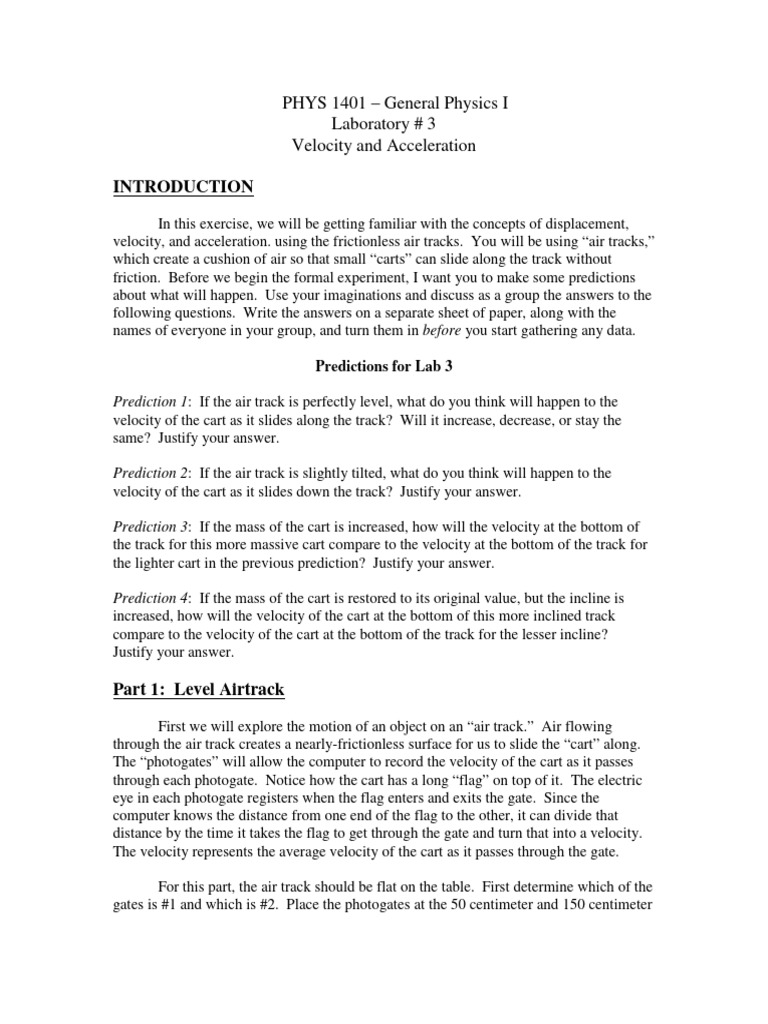 Acceleration and Velocity | PDF | Acceleration | Force