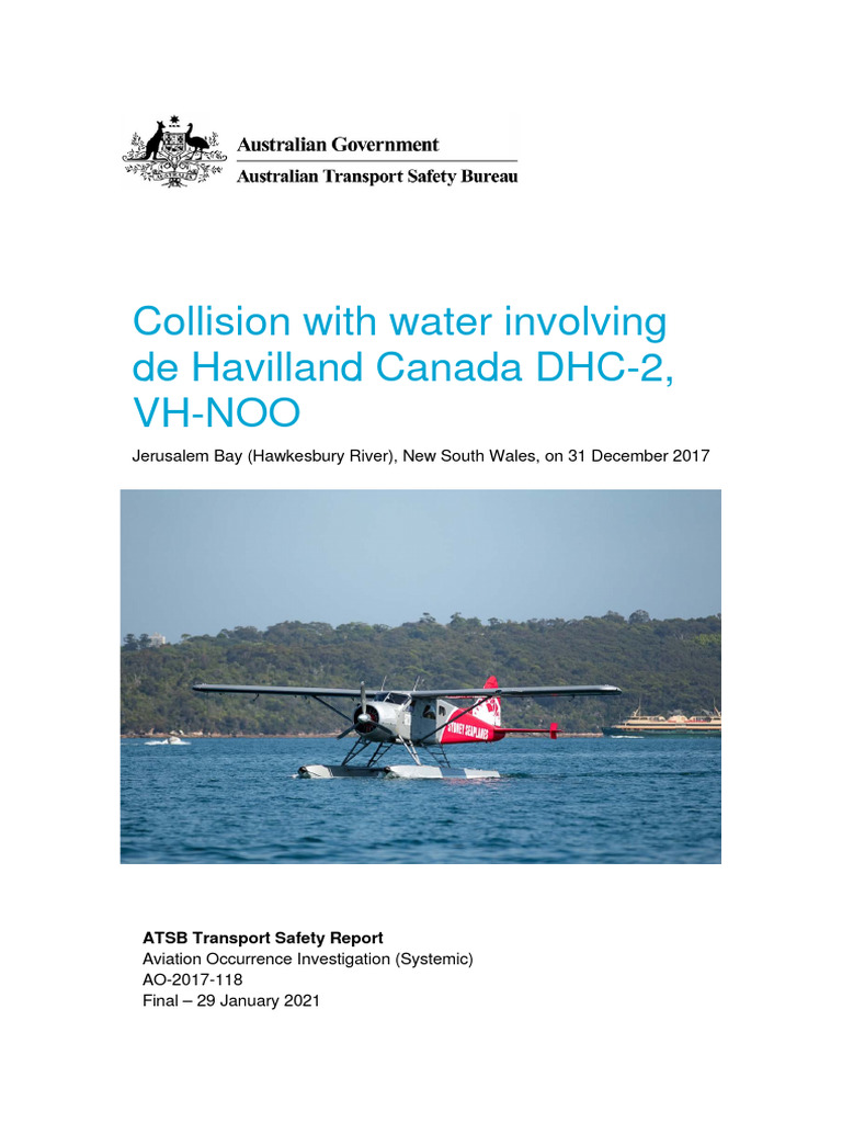 (171231) Collision With Water Involving DHC-2 Seaplane Jerusalem Bay ...
