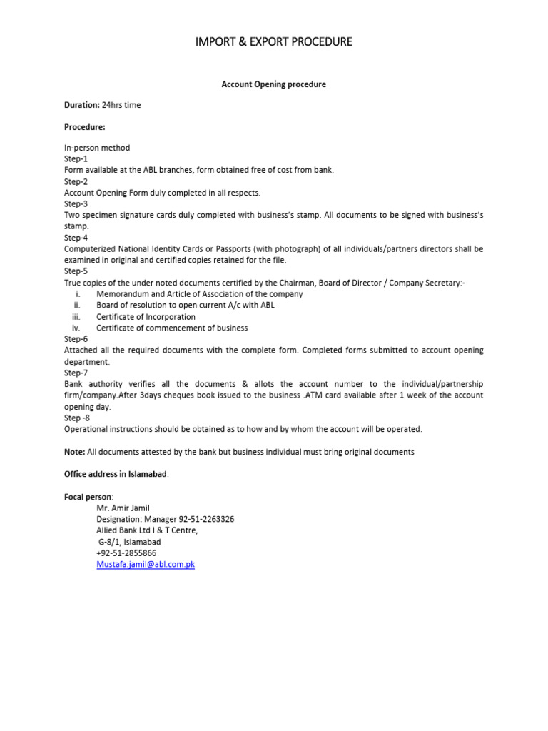 Export Import Procedure | PDF | Letter Of Credit | Bill Of Lading