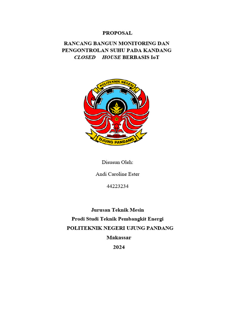 Andi Caroline Ester - 44223234 - Proposal Scada | PDF