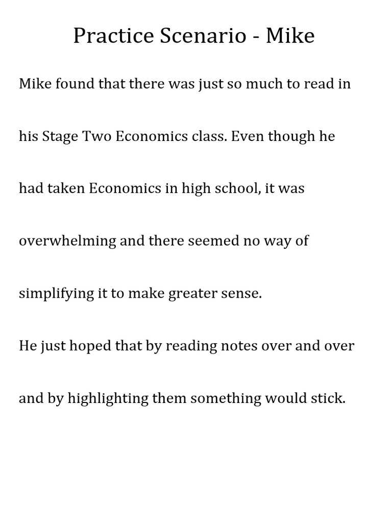 Tutorial Handout - MIKE Practice Scenario | PDF