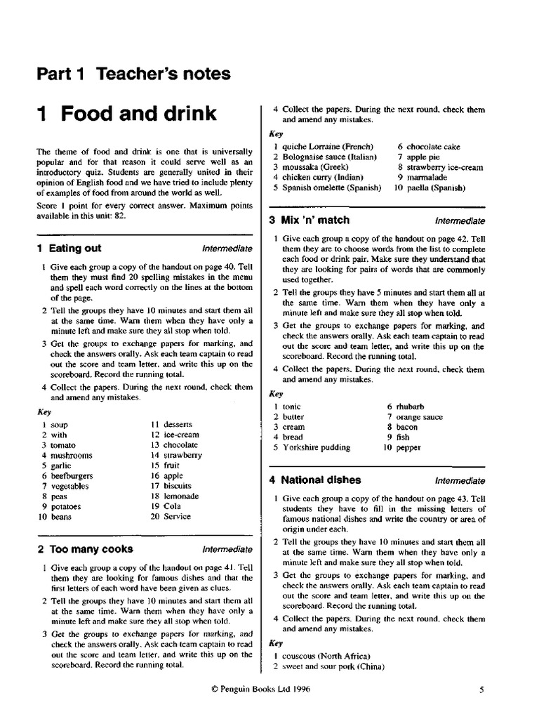 Food Files | PDF