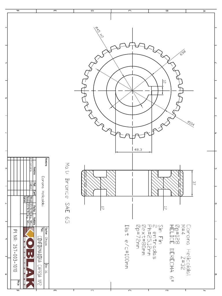 267-003-1010 Corona de bronce Model (1) | PDF