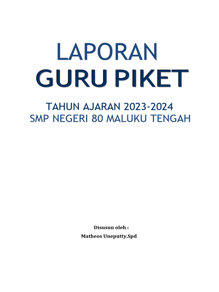 Laporan Tugas Piket Ibu Irma | PDF