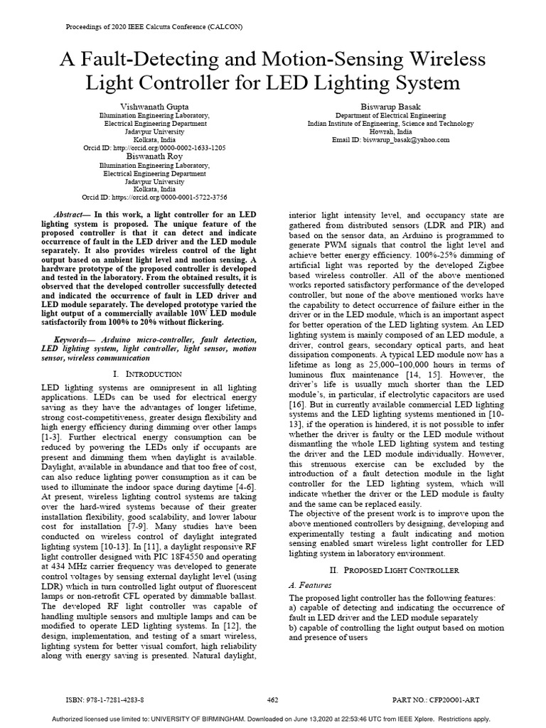 base paper 1 | PDF | Lighting | Light Emitting Diode