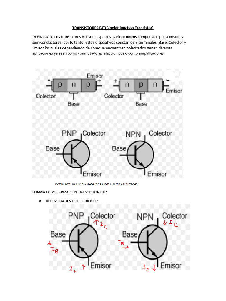 Transistores | PDF | Transistor de unión bipolar | Transistor
