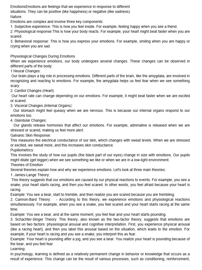 Psychology Basic Concepts | PDF | Thought | Classical Conditioning