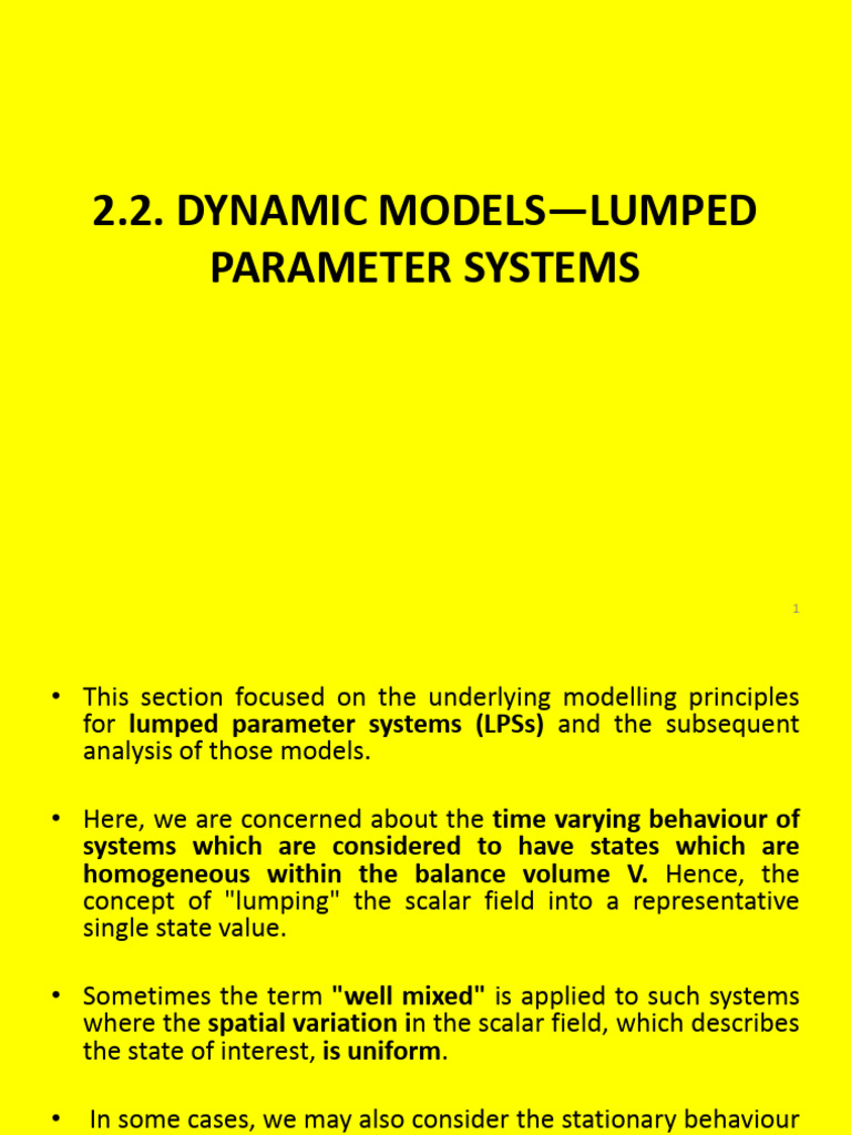 Dynamic Models Lumped Pdf Enthalpy Ordinary Differential Equation
