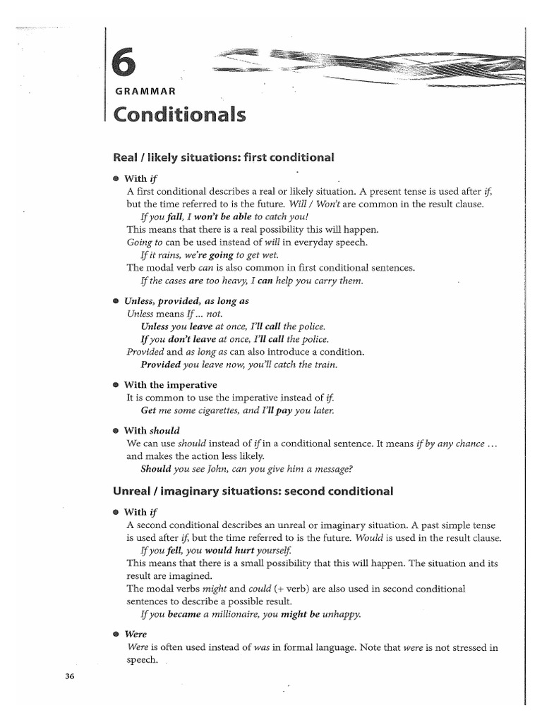 Conditionals :unreal Tenses | PDF