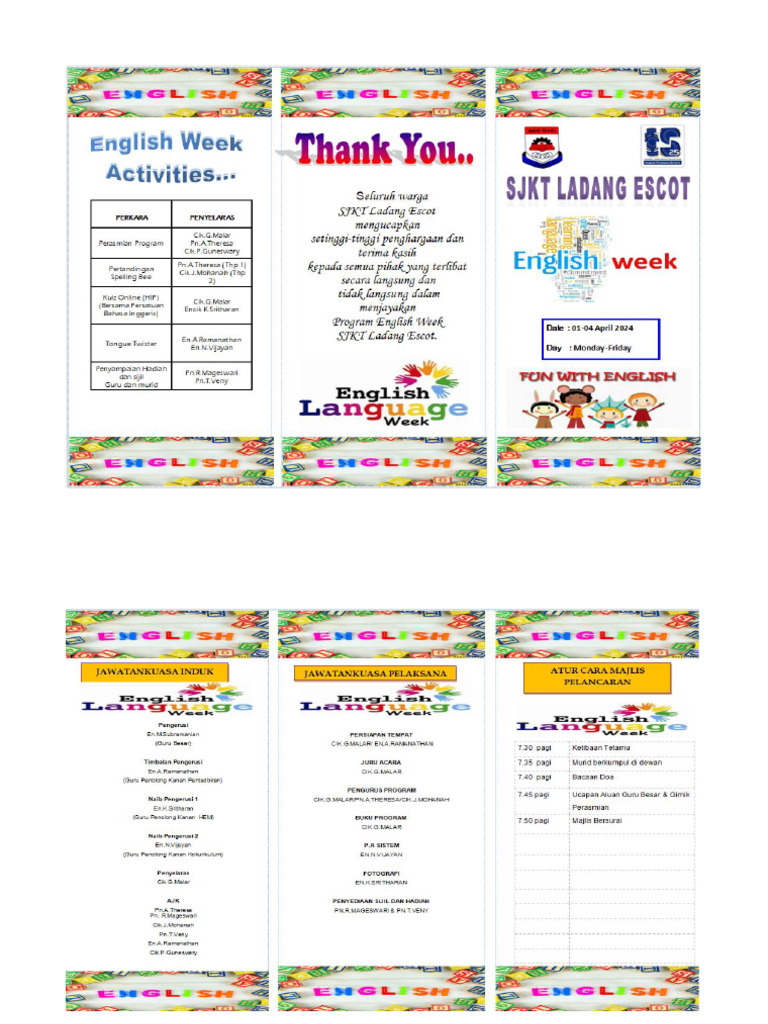 Buku Program English Week 2024 | PDF