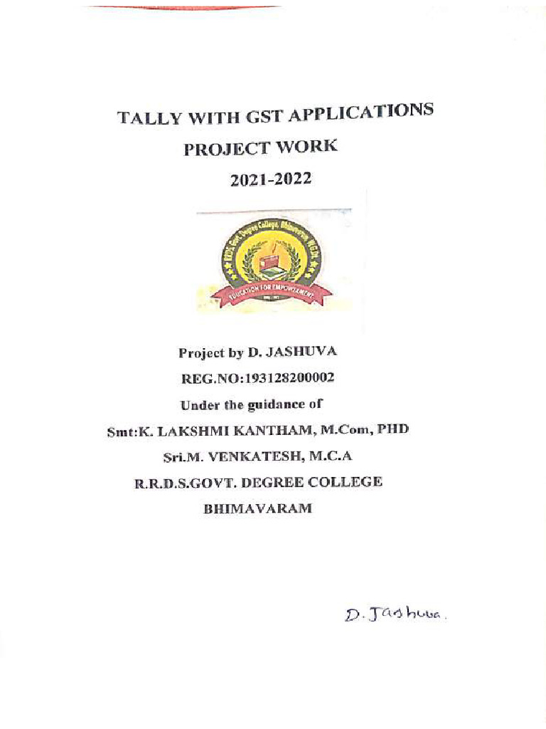 Tally With GST | PDF